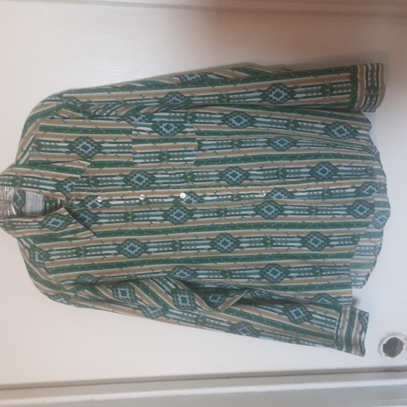 kmart | Shirts | Vintage Mens Kmart Aztec Pattern Western Shirt Sz L ...
